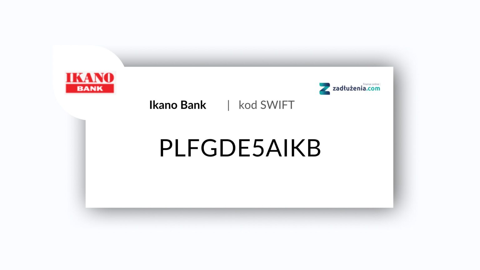 Ikano Bank - kody SWIFT/BIC oraz IBAN